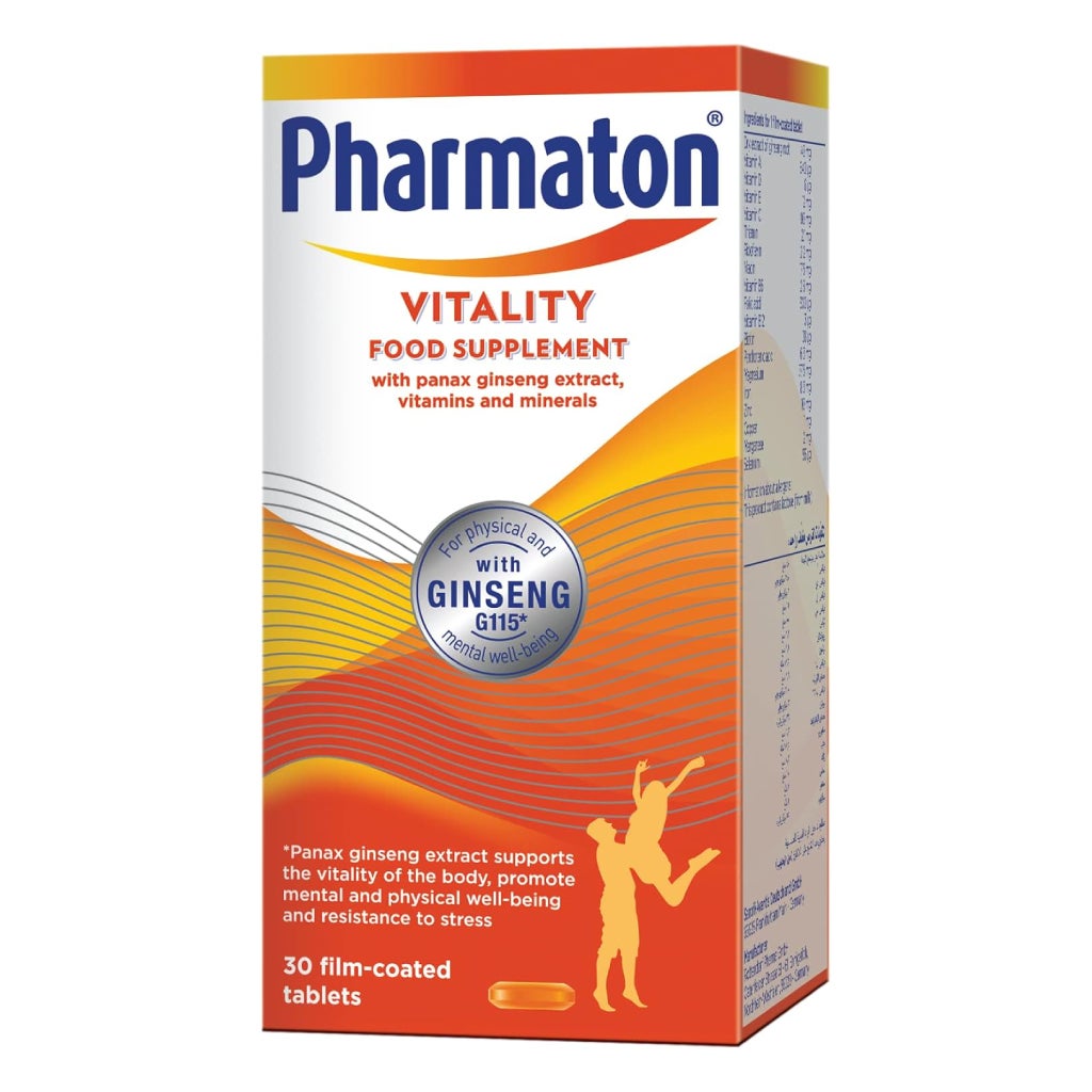 Pharmaton Vitality Multivitamins & Minerals Supplement Tablets with ...