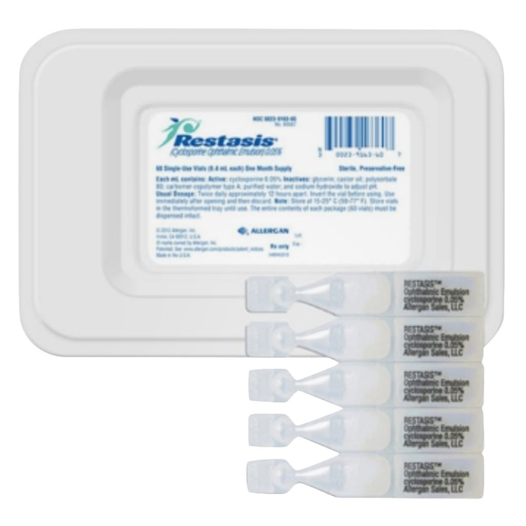 Restasis 0.05% Eye Drops 0.4ml, Pack of 30's - myAster