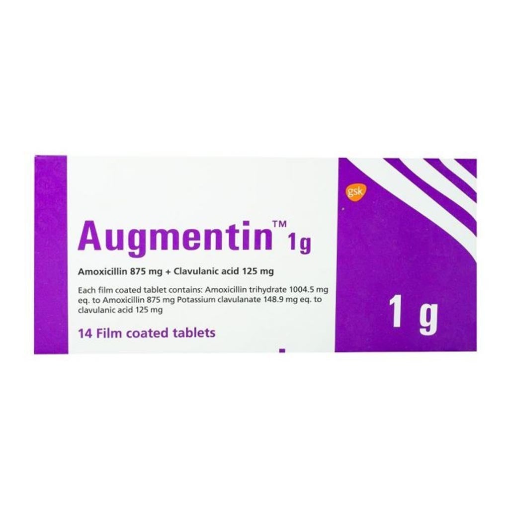 Buy Augmentin 1g Tablets 14 Pack Antibiotic | myAster