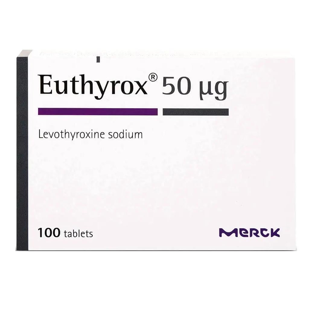 Euthyrox 50mcg Tablets 100's - Rx Thyroid Medicine | myAster UAE