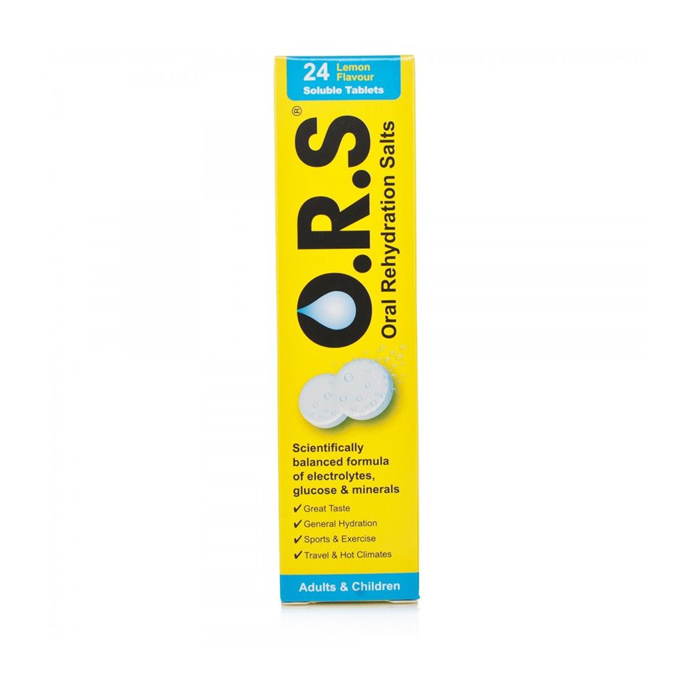 ORS Lemon Soluble Tablets, Pack of 24's - myAster
