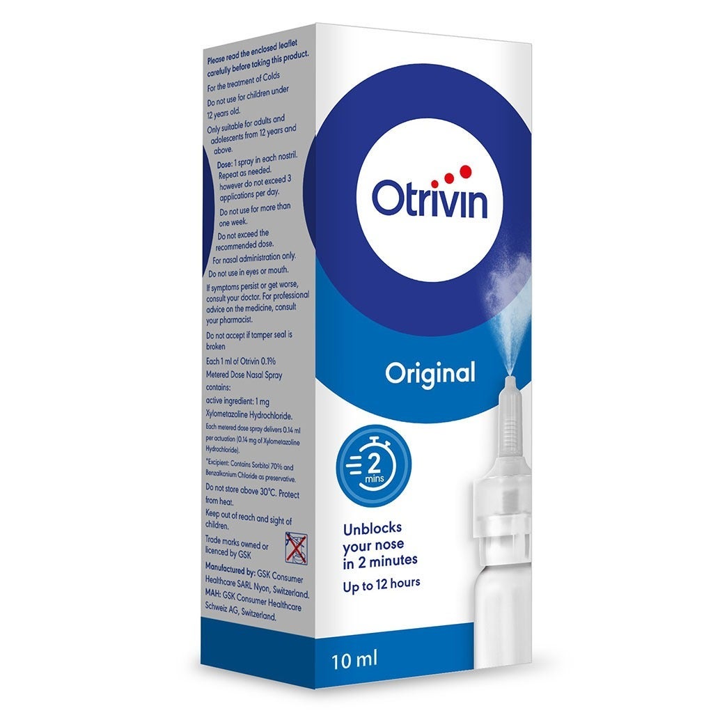 Buy Otrivin 0.1% Adult Nasal Spray 10ml Online - myAster UAE