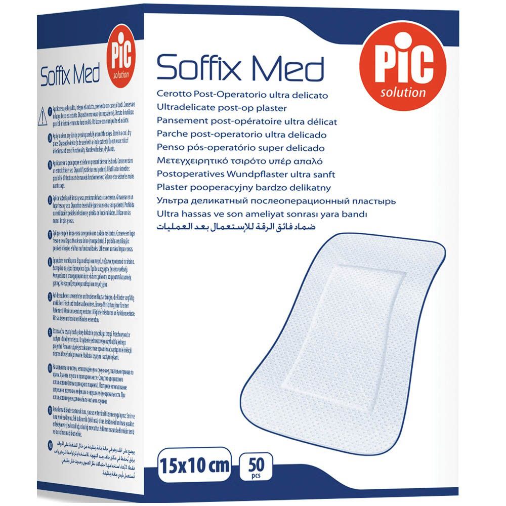 Pic Soffix Med Plaster 15cm X 10cm, Pack of 50's - myAster