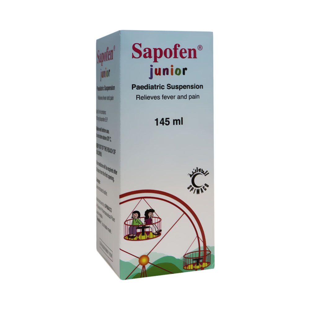 Sapofen Junior 100mg/5ml Syrup 145ml - myAster