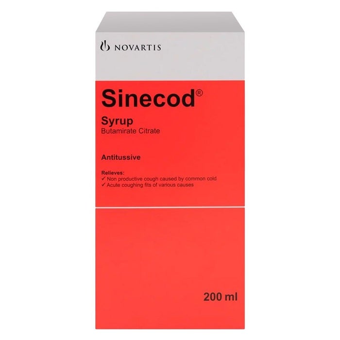 Buy Sinecod Cough Syrup 200ml Dry Cough | myAster