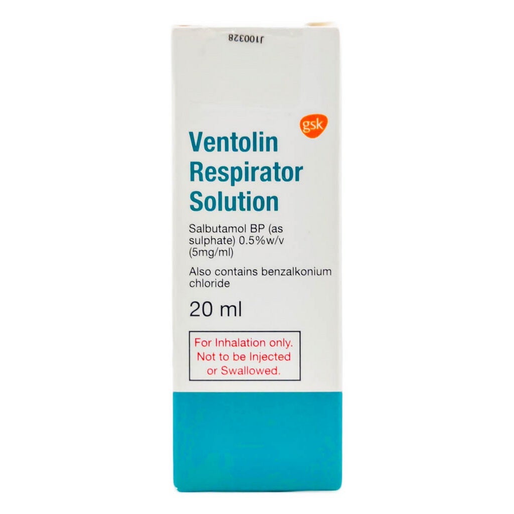 Ventolin 5mg/ml Respiratory Solution 20ml - myAster