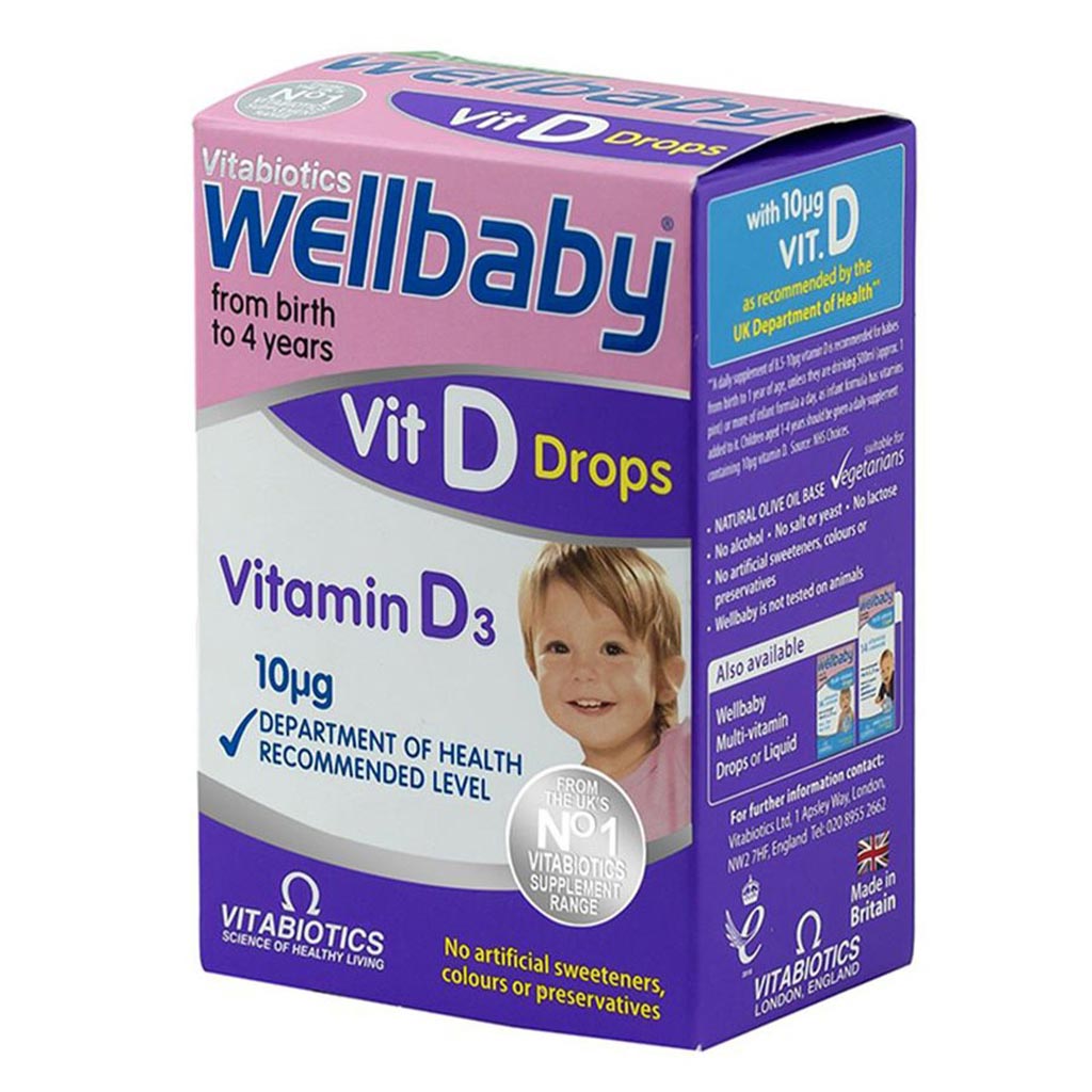 Vitabiotics Wellbaby Vitamin D3 Drops for Infants 30ml