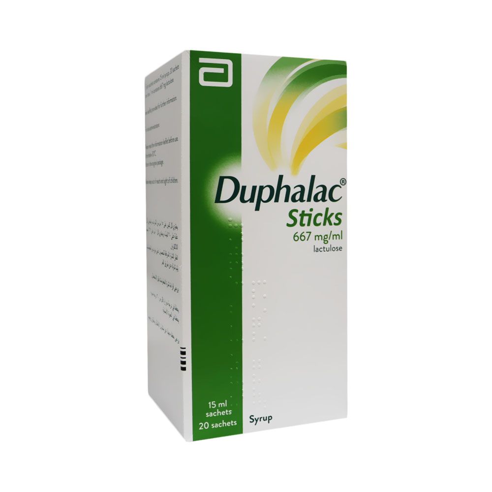 Duphalac Oral Liquid Sticks For Constipation 15ml, Pack of 20 Sachets ...