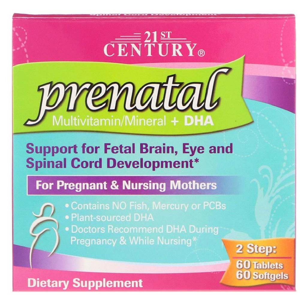 21st Century Prenatal Multivitamins/Mineral Tablets + Prenatal DHA ...