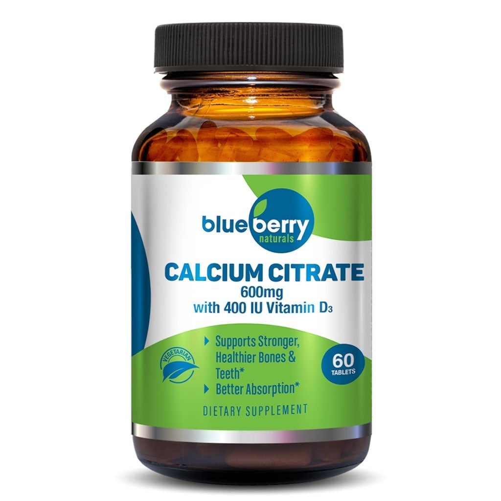Blueberry Naturals Calcium Citrate 600mg Tablets, Pack of 60's - B0234 ...