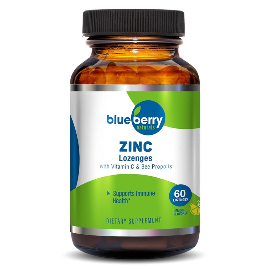 Blueberry Naturals Zinc Supplement - 60 Lozenges - myAster