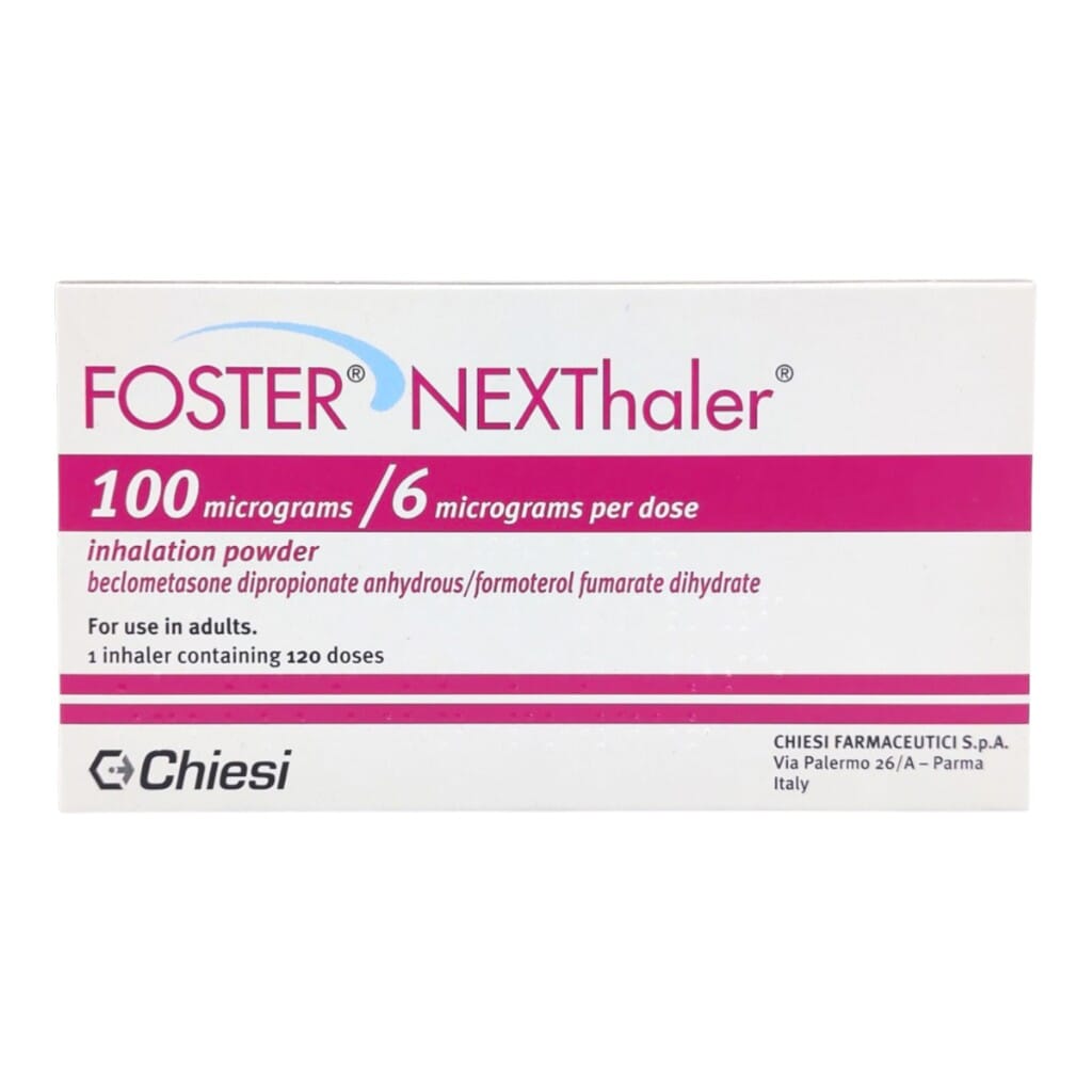 Buy Foster Nexthaler 100mcg/6mcg Inhaler 120 Doses | myAster