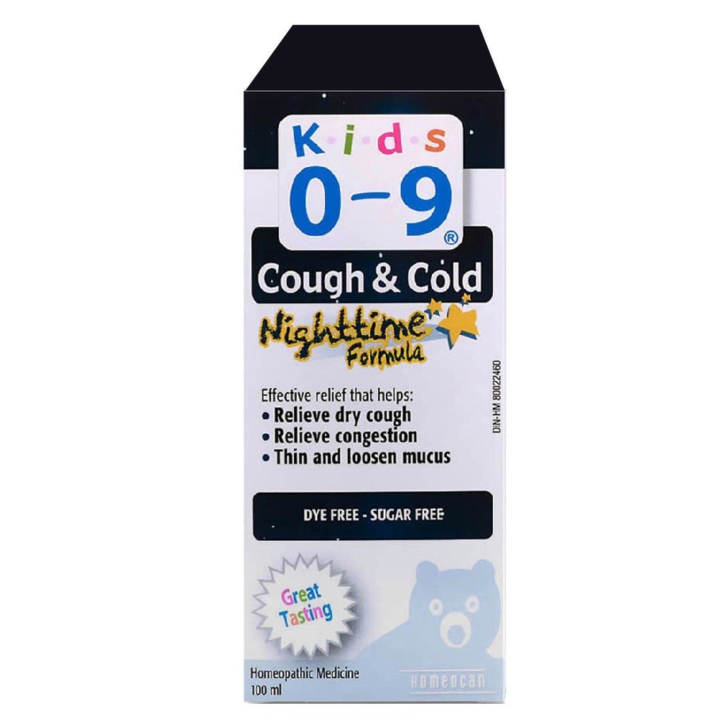 Kids 0-9 Cough & Cold Night Time Formula Syrup 100ml - myAster
