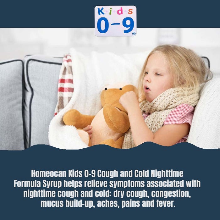 Kids 0-9 Cough & Cold Night Time Formula Syrup 100ml - myAster