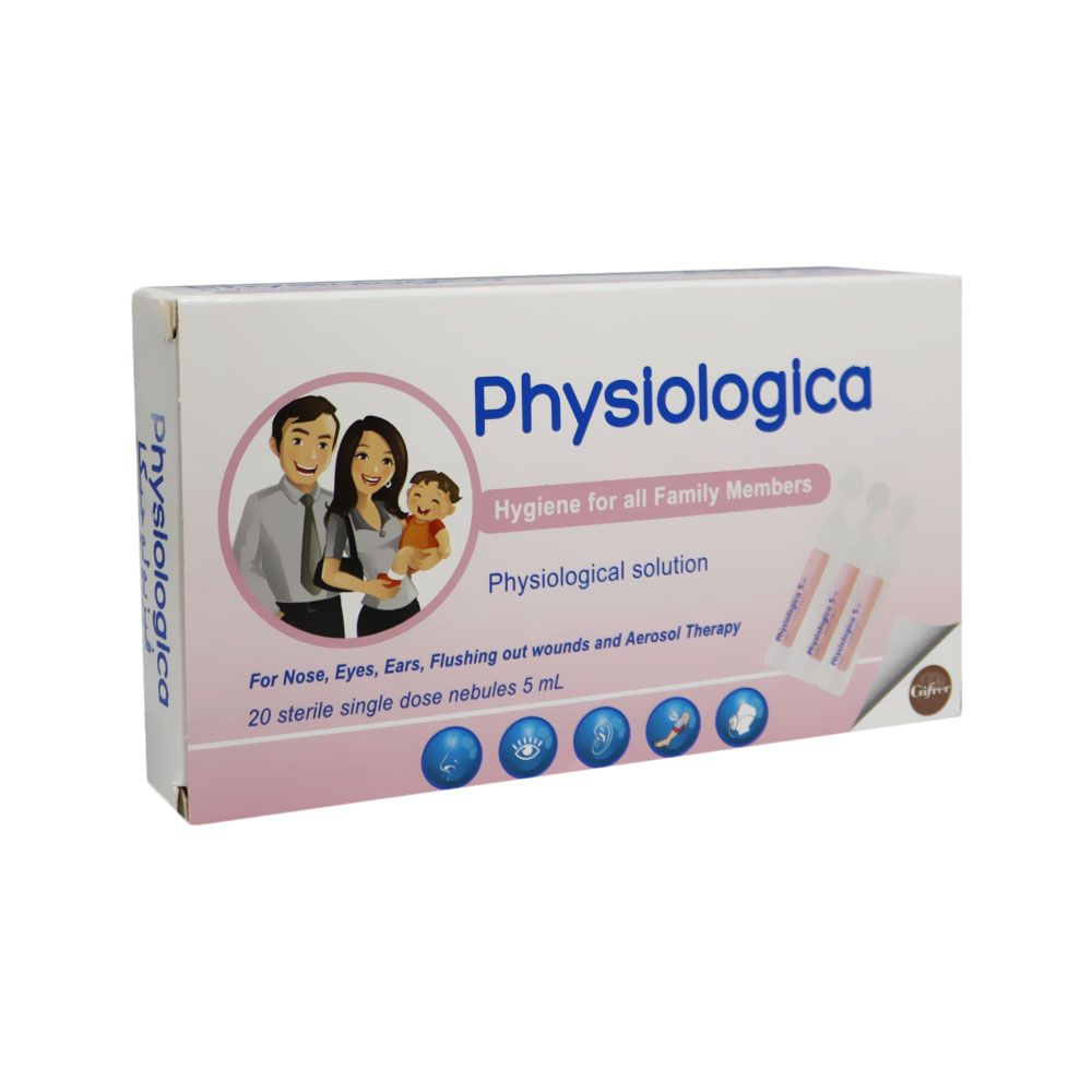 Physiologica Saline Solution 5ml, Pack of 20's - myAster