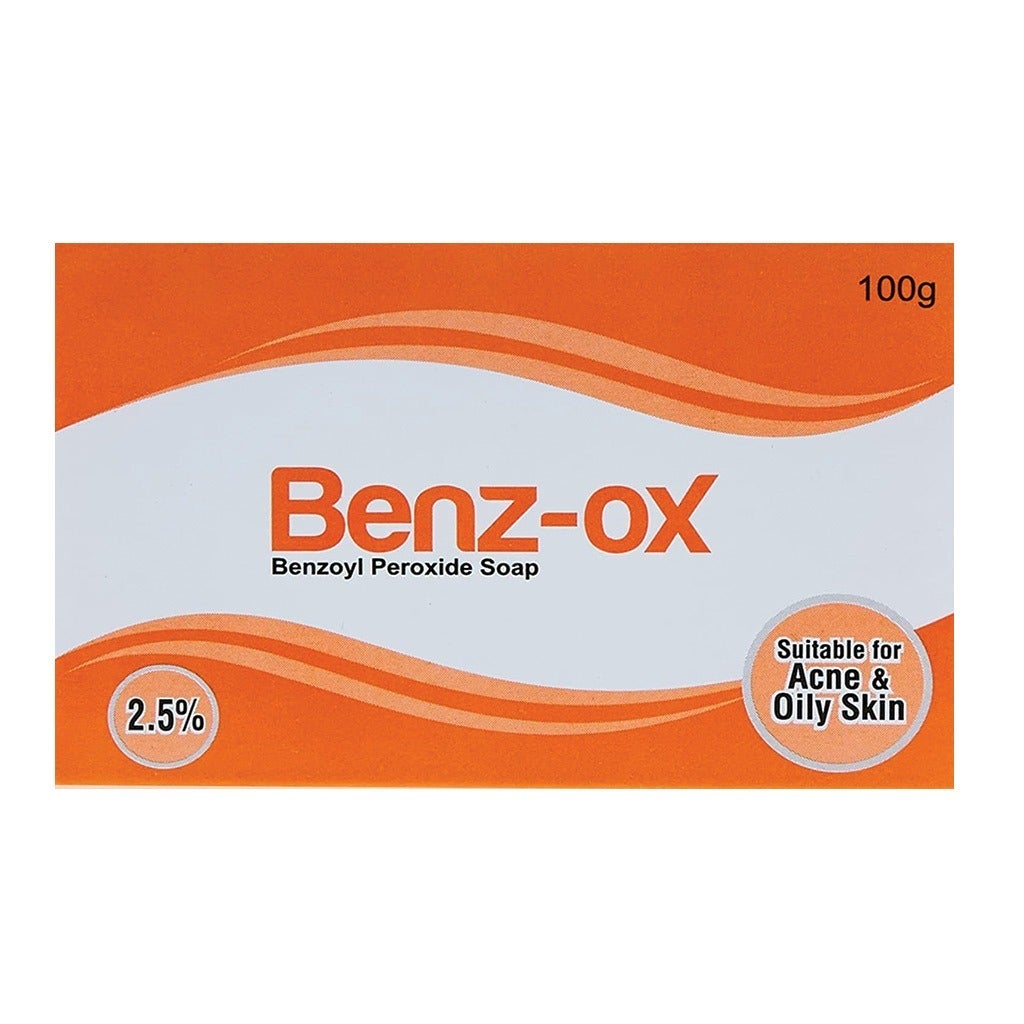 Benz-ox Benzoyl Peroxide Soap For Acne Treatment & Oily Skin 100g - myAster