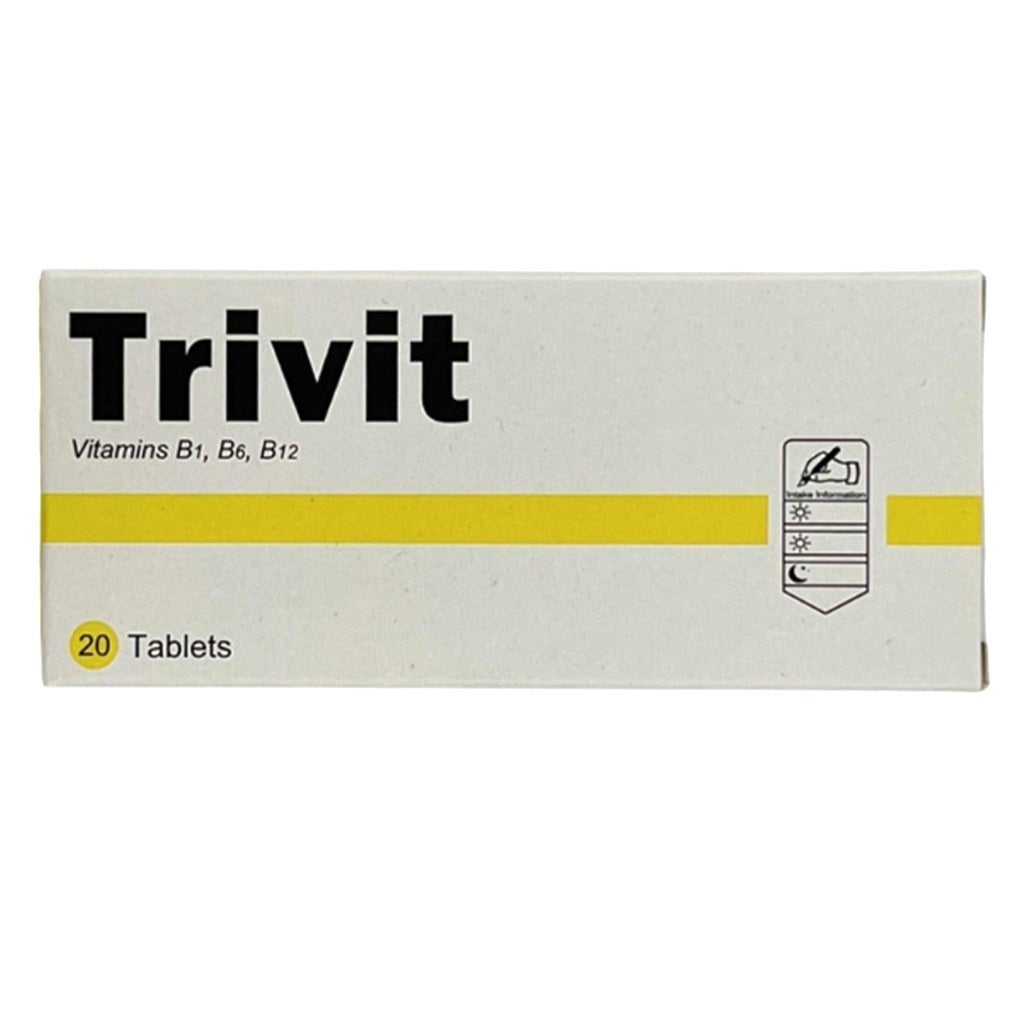 Buy Trivit Vitamin B1 B6 B12 Tablets 20 Pack | myAster