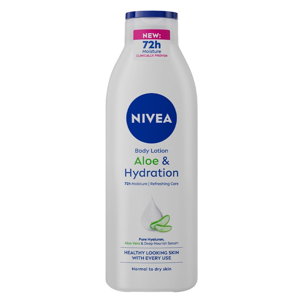 Nivea Aloe & Hydration 72H Moisture Body Lotion For Normal To Dry Skin ...