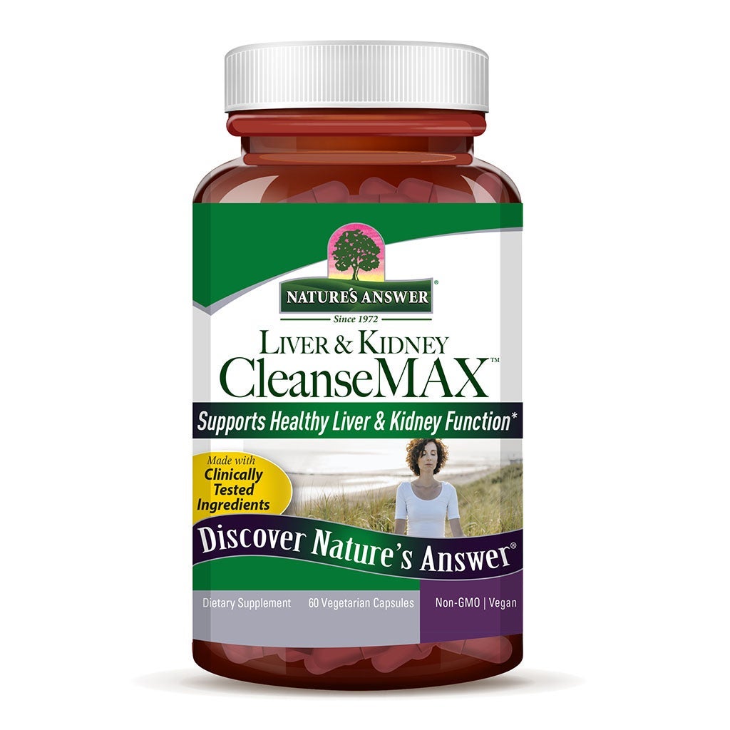 Nature's Answer Liver & Kidney Cleanse Max Vegetarian Capsules, Pack of ...