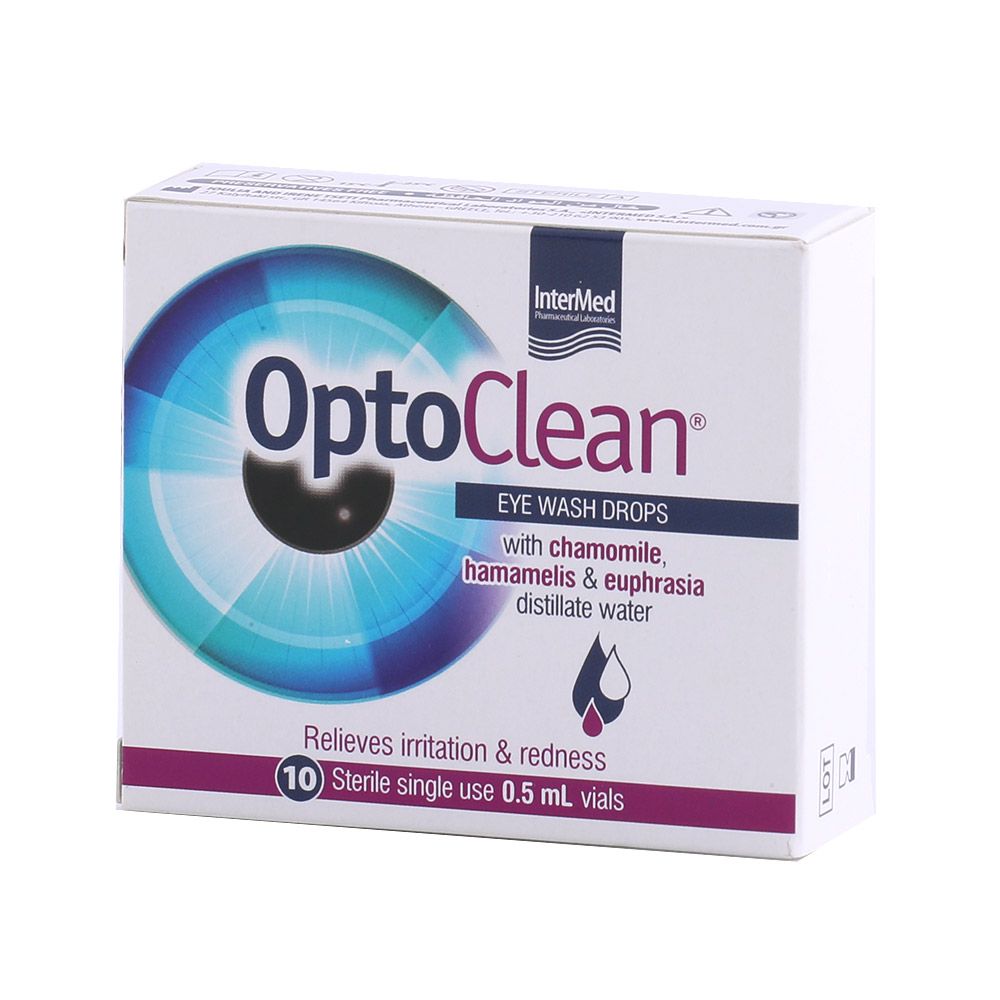 Optoclean Eye Wash Drops Single Dose Vial 0.5ml, Pack of 10's - myAster