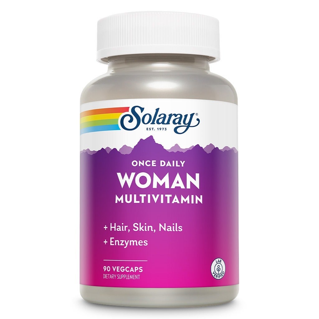 Solaray Once Daily Woman Multivitamin, Skin, Hair & Nails - 90 Capsules ...