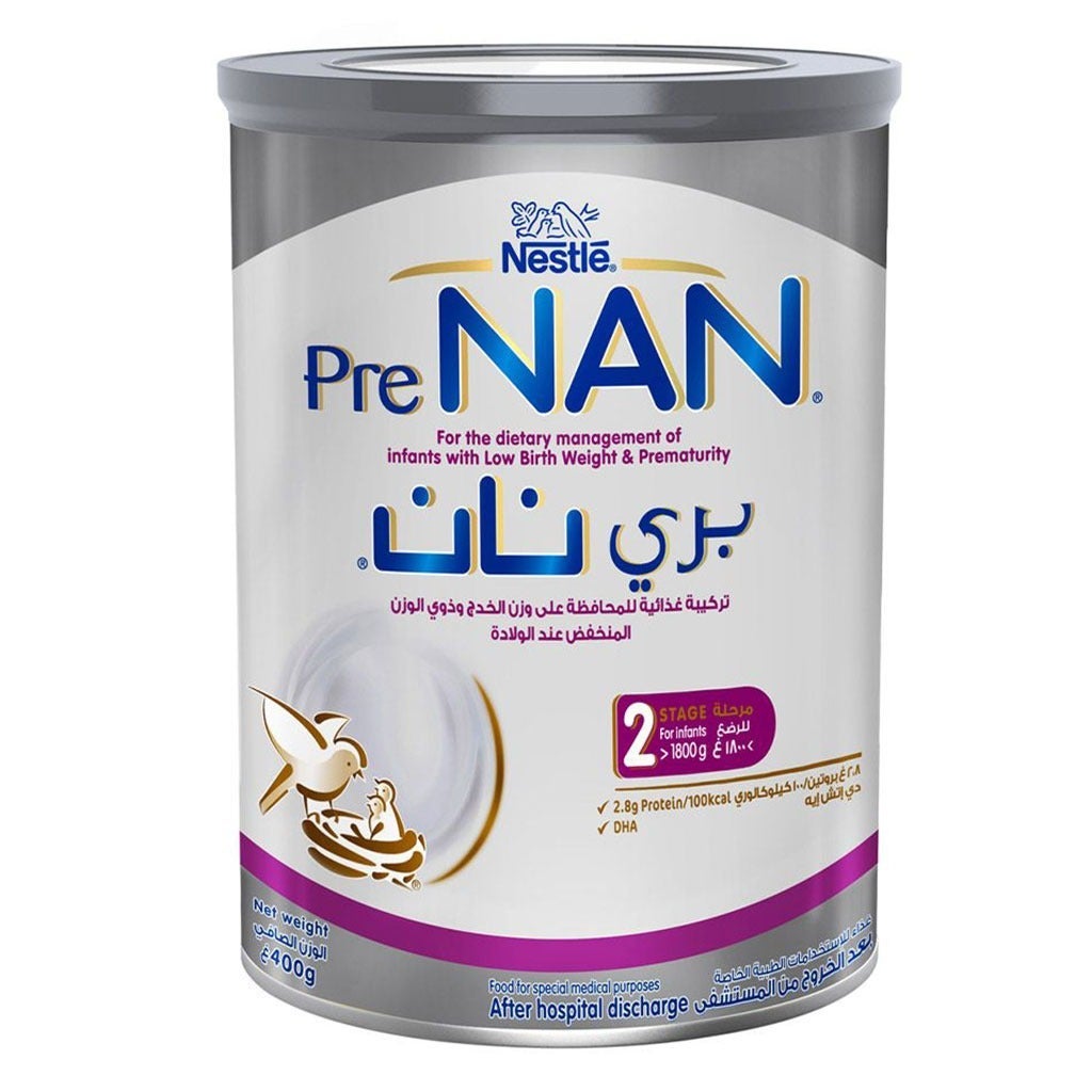 Nestle Pre NAN Stage 2 Premature Baby Milk Formula 400g - myAster