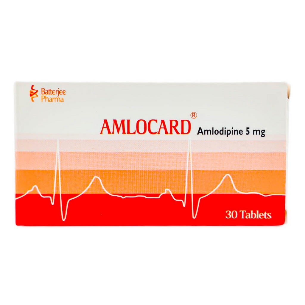 Amlocard 5mg Tablets, Pack of 30's - myAster