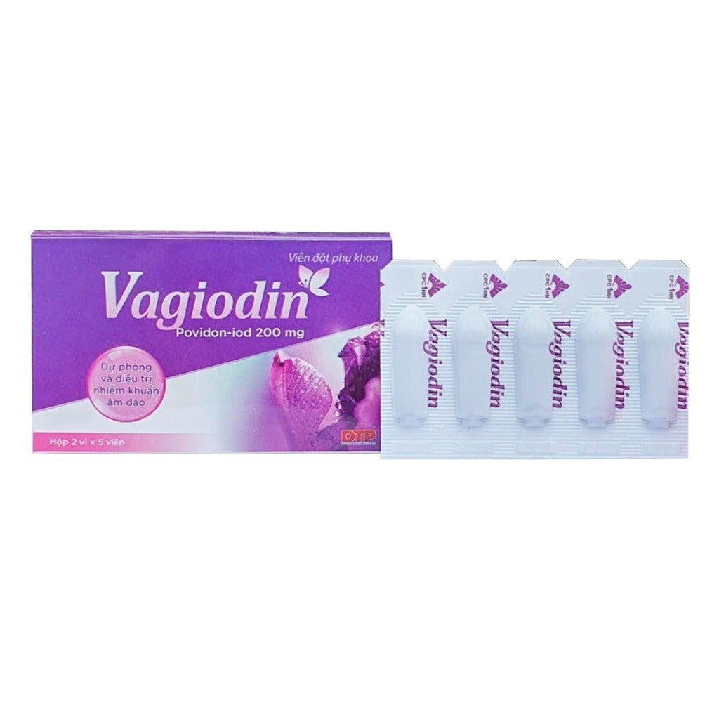 Vagiodin 200mg Povidone Iodine Vaginal Suppositories, Pack of 10's ...