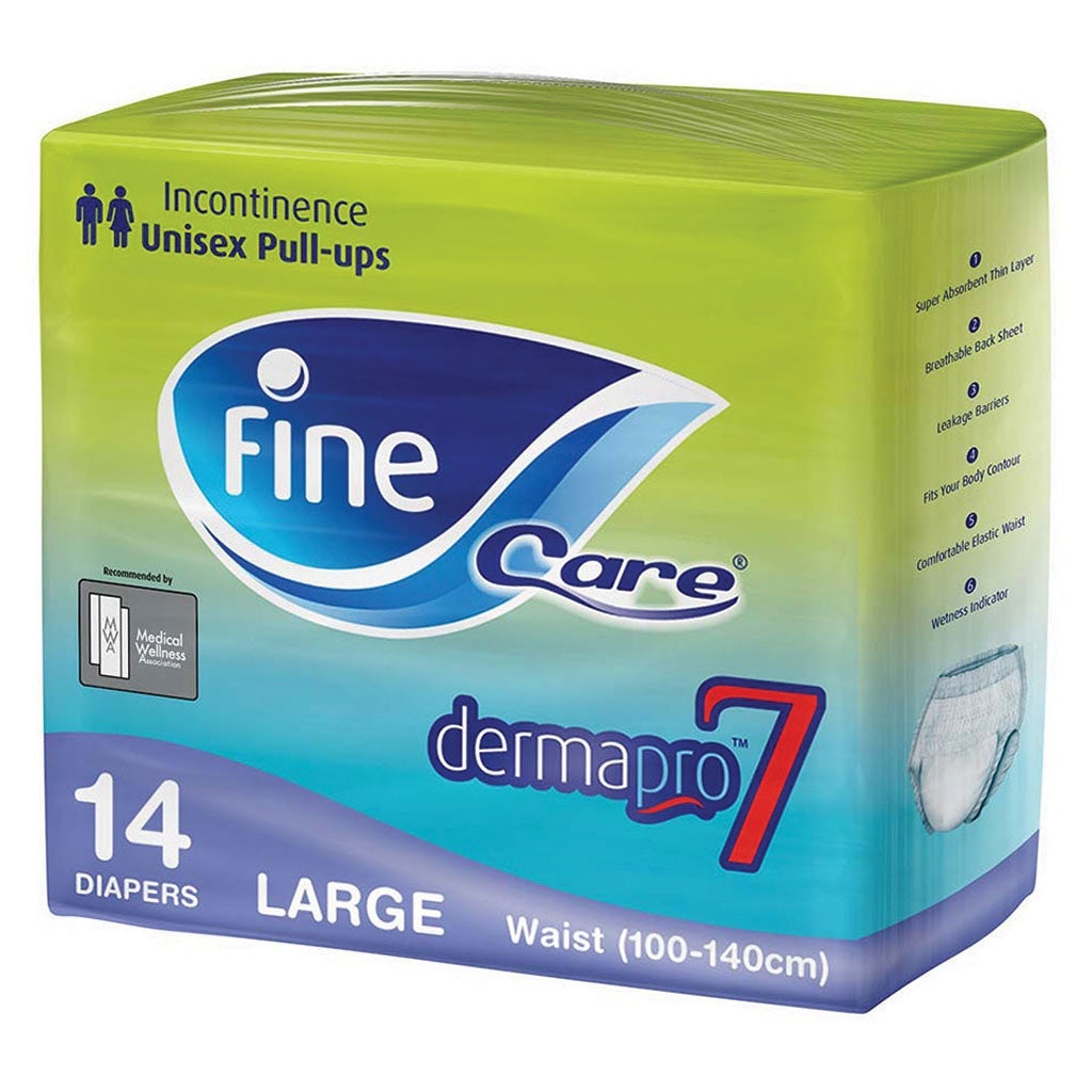 Fine Care Adult Diaper Unisex Briefs Pull-Ups Large, Pack of 14's ...