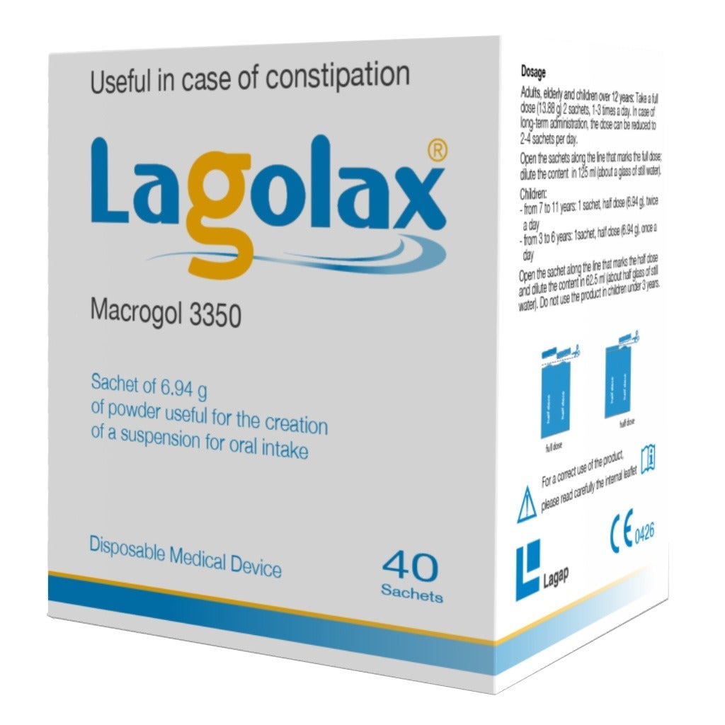 Lagolax Oral Solution Powder, Pack of 40's - myAster