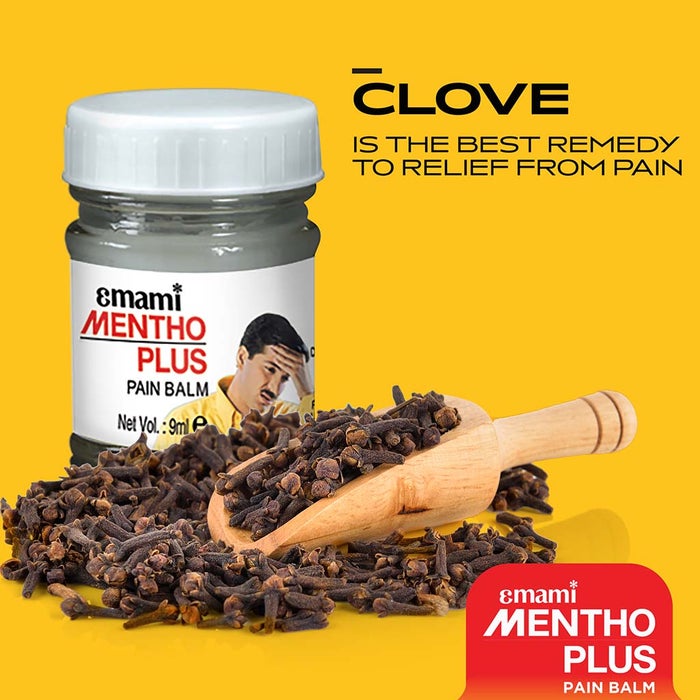 Emami Mentho Plus Balm for Head Ache Relief 9ml - myAster