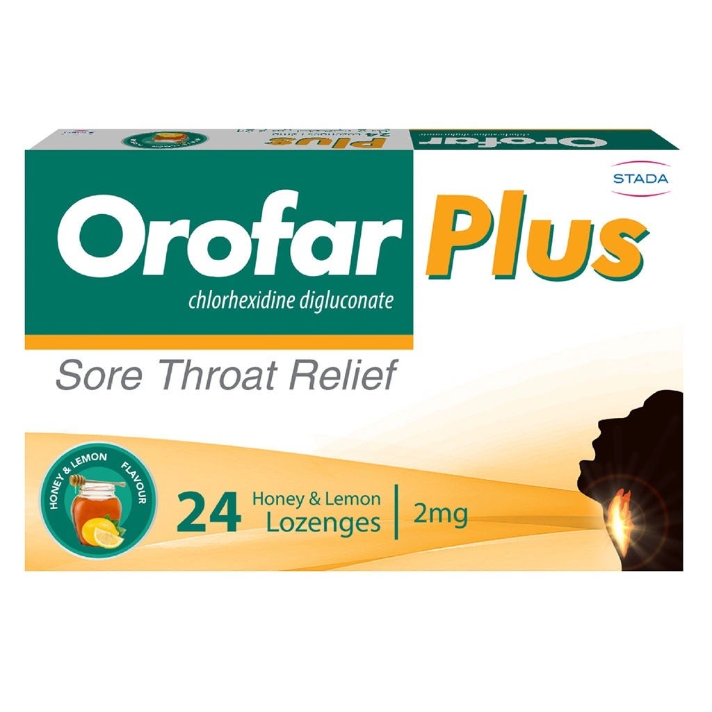 Orofar Plus Sore Throat Relief Lozenges, Honey & Lemon Flavor, Pack of ...