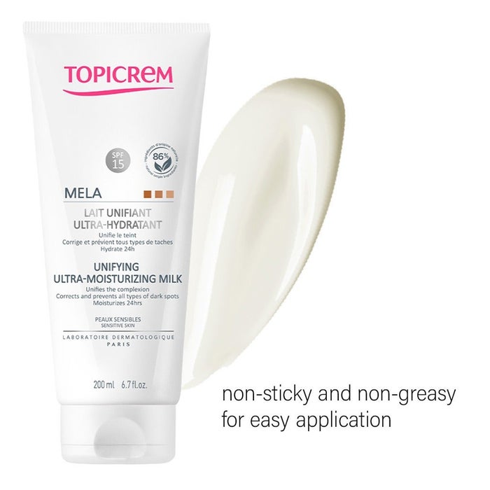 Topicrem Mela Ultra-Hydrant Unifying Ultra Moisturizing Milk With SPF ...