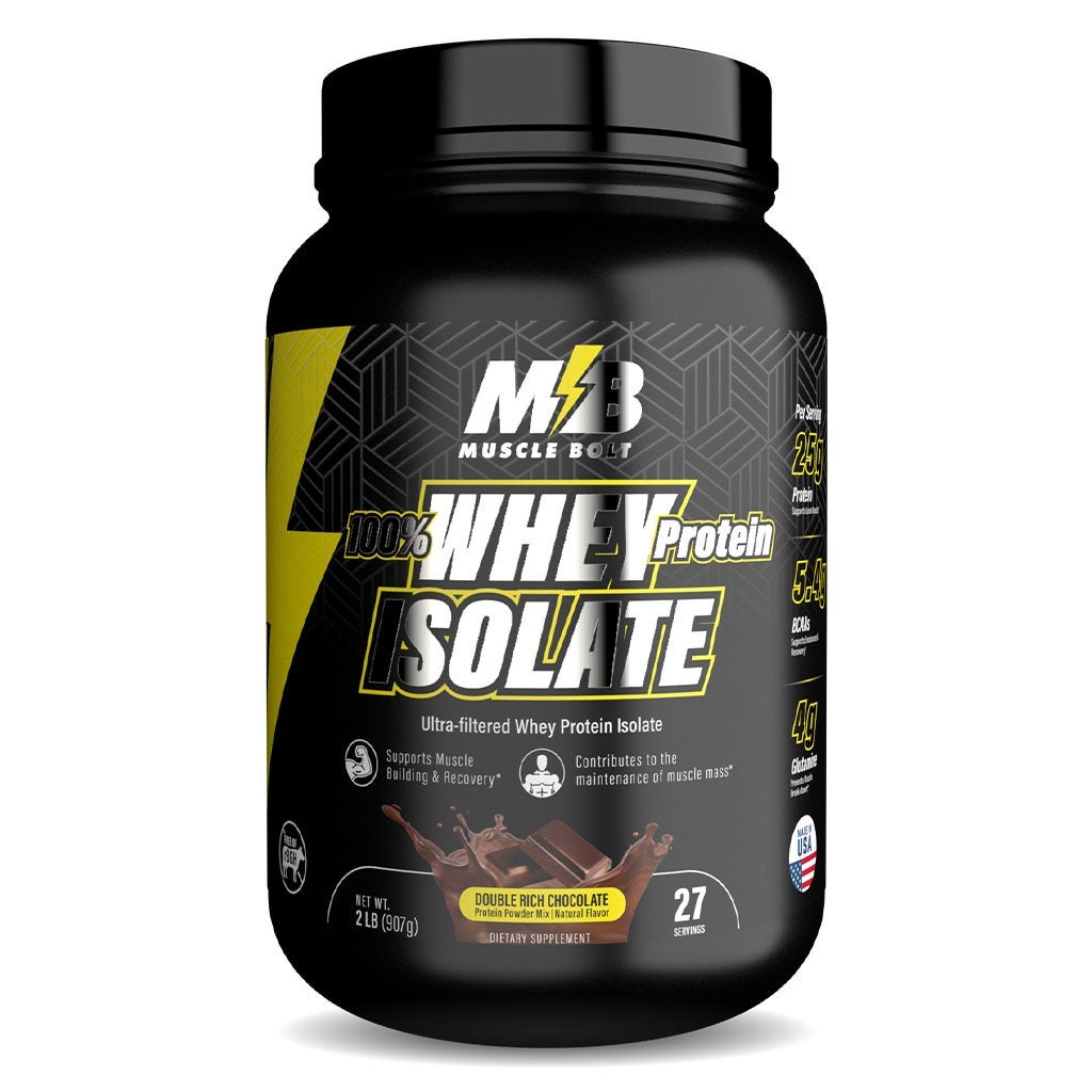 Muscle Bolt 100% Whey Protein Isolate Protein Powder Mix With BCAAs ...