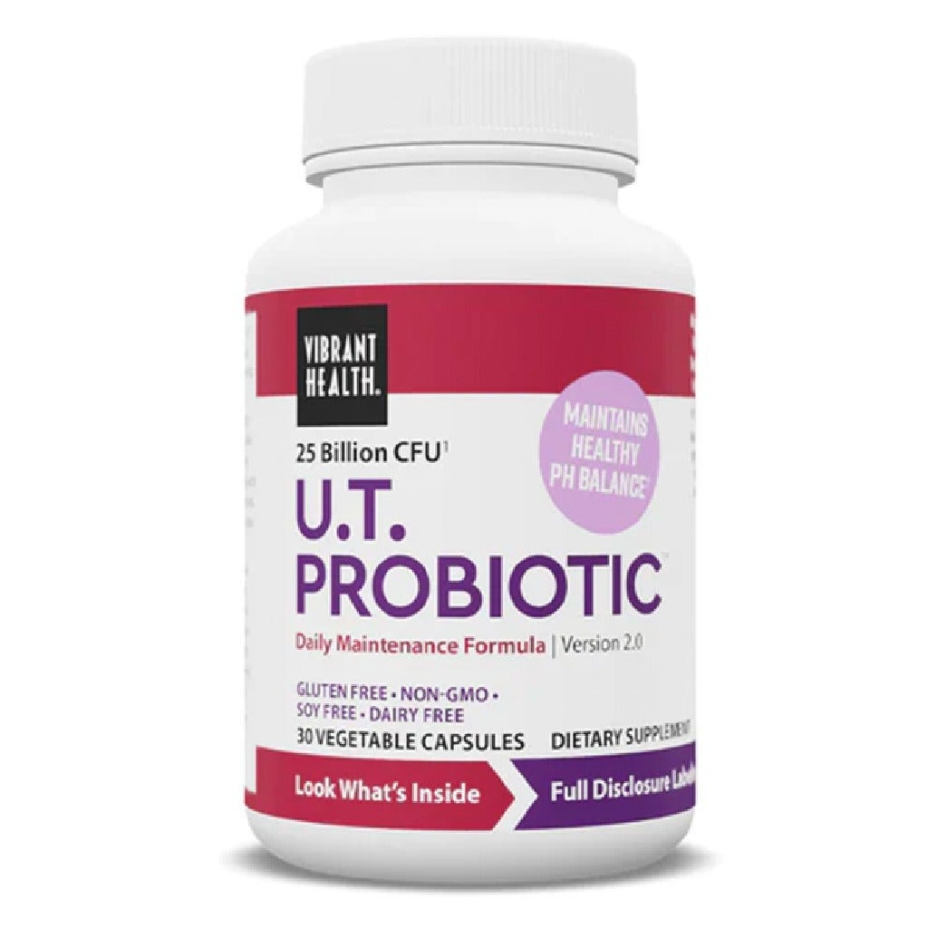 Vibrant Health U.T Probiotic Vegetarian Capsules for Urinary Health ...