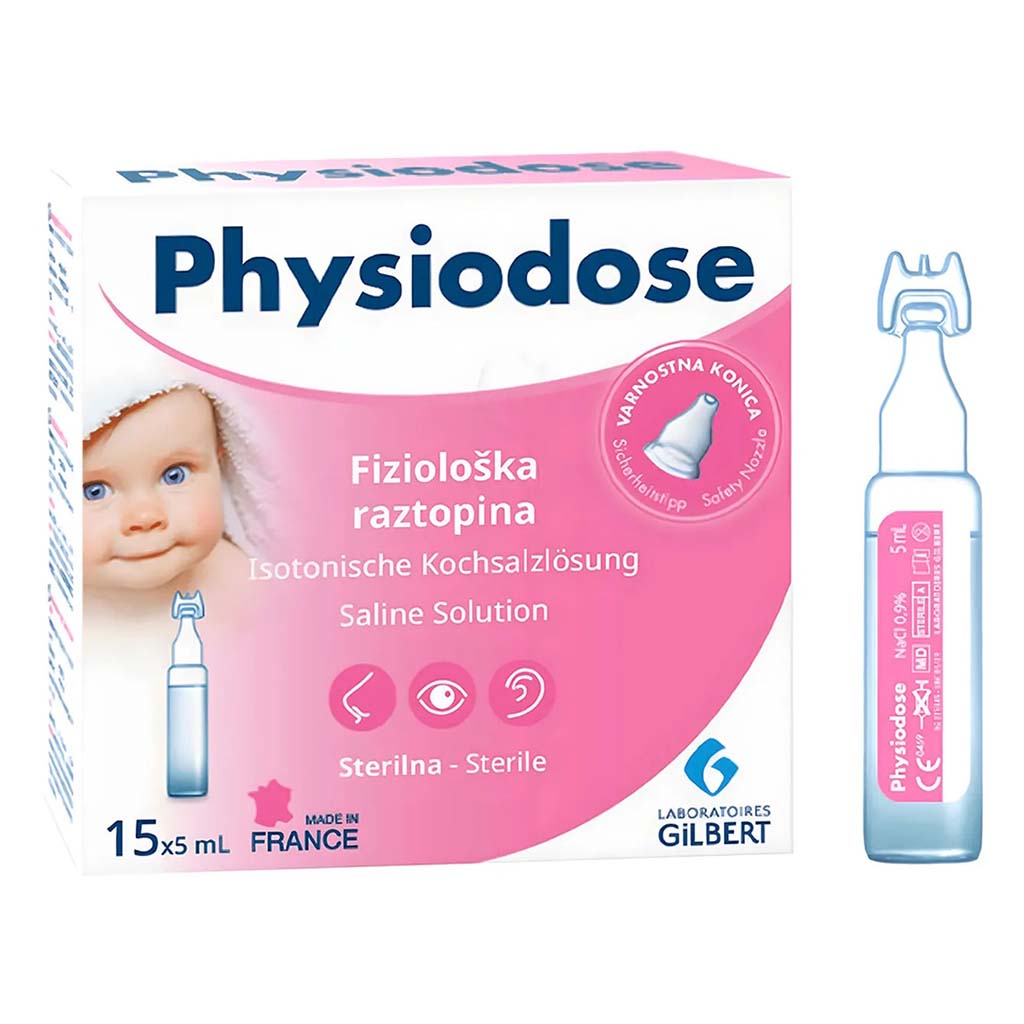 Gilbert Physiodose 0.9% Physiological Saline Solution 5ml, Pack of 15’s ...