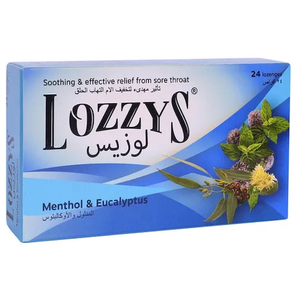Lozzys Menthol & Eucalyptus Lozenges, Pack of 24's - myAster