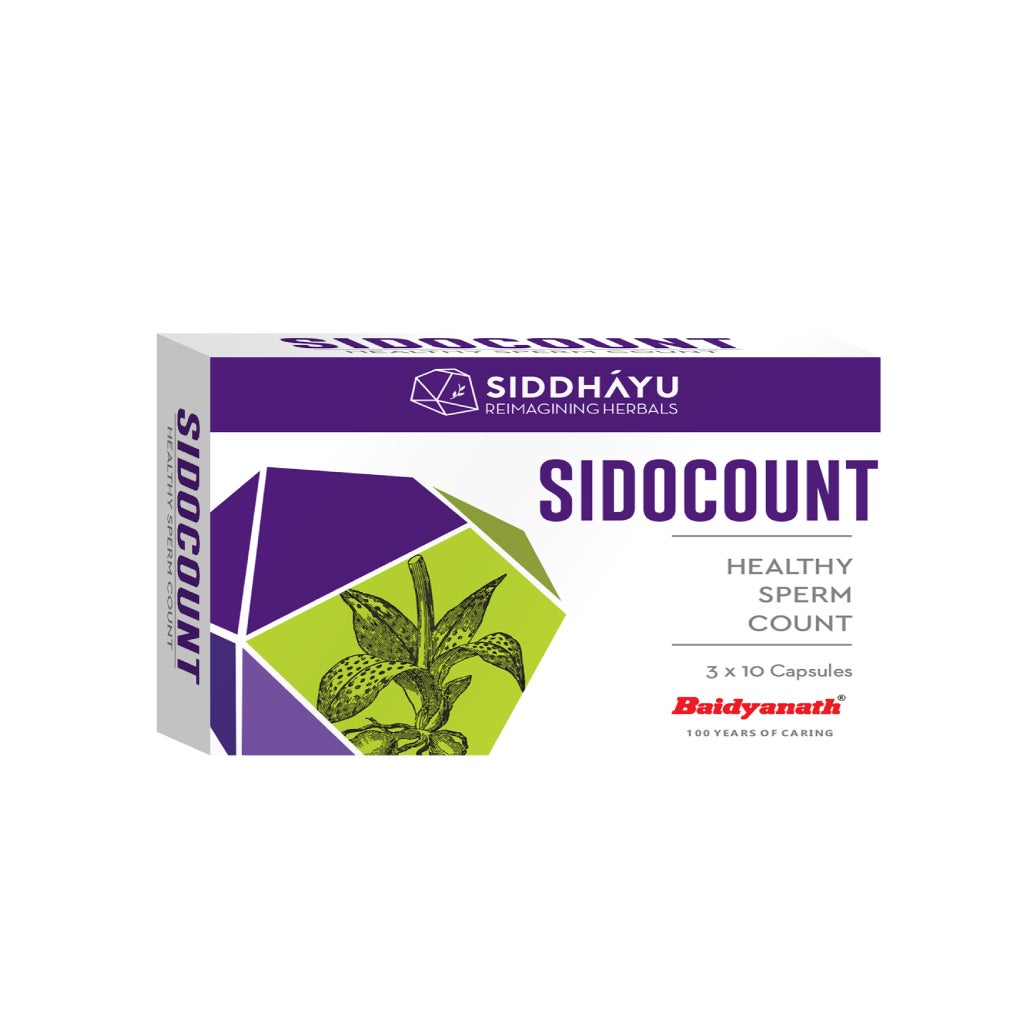 Siddhayu Sidocount Supplement Capsules For Men, Pack of 30's - myAster