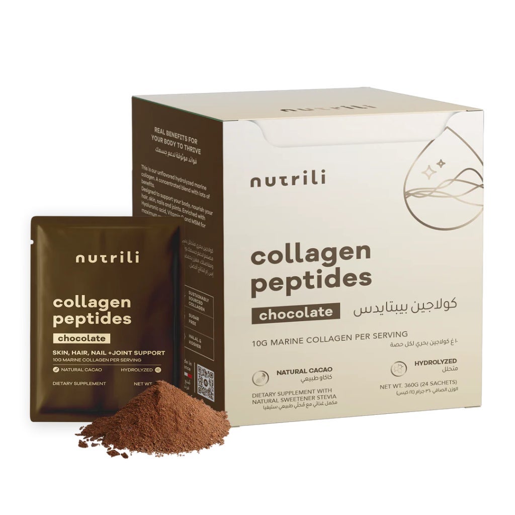 Nutrili Collagen Peptide Sachets, Chocolate Flavor, 24 Sachets - myAster