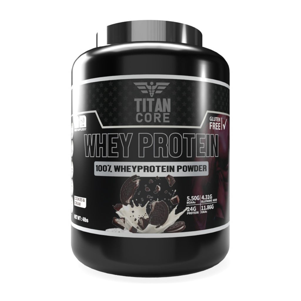 Titan Core Cookies & Cream Whey Protein Powder 1.8Kg - myAster