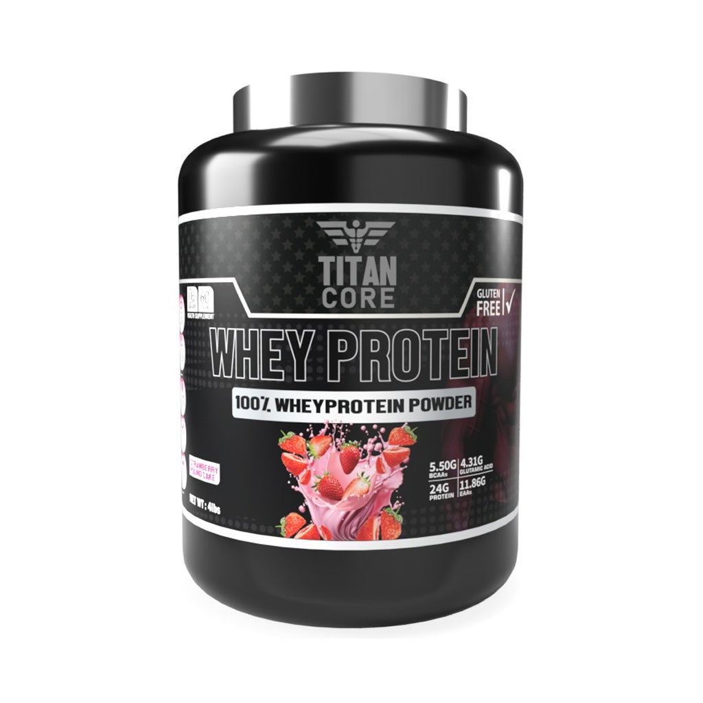 Titan Core Strawberry Pound Cake Whey Protein 1.8Kg - myAster