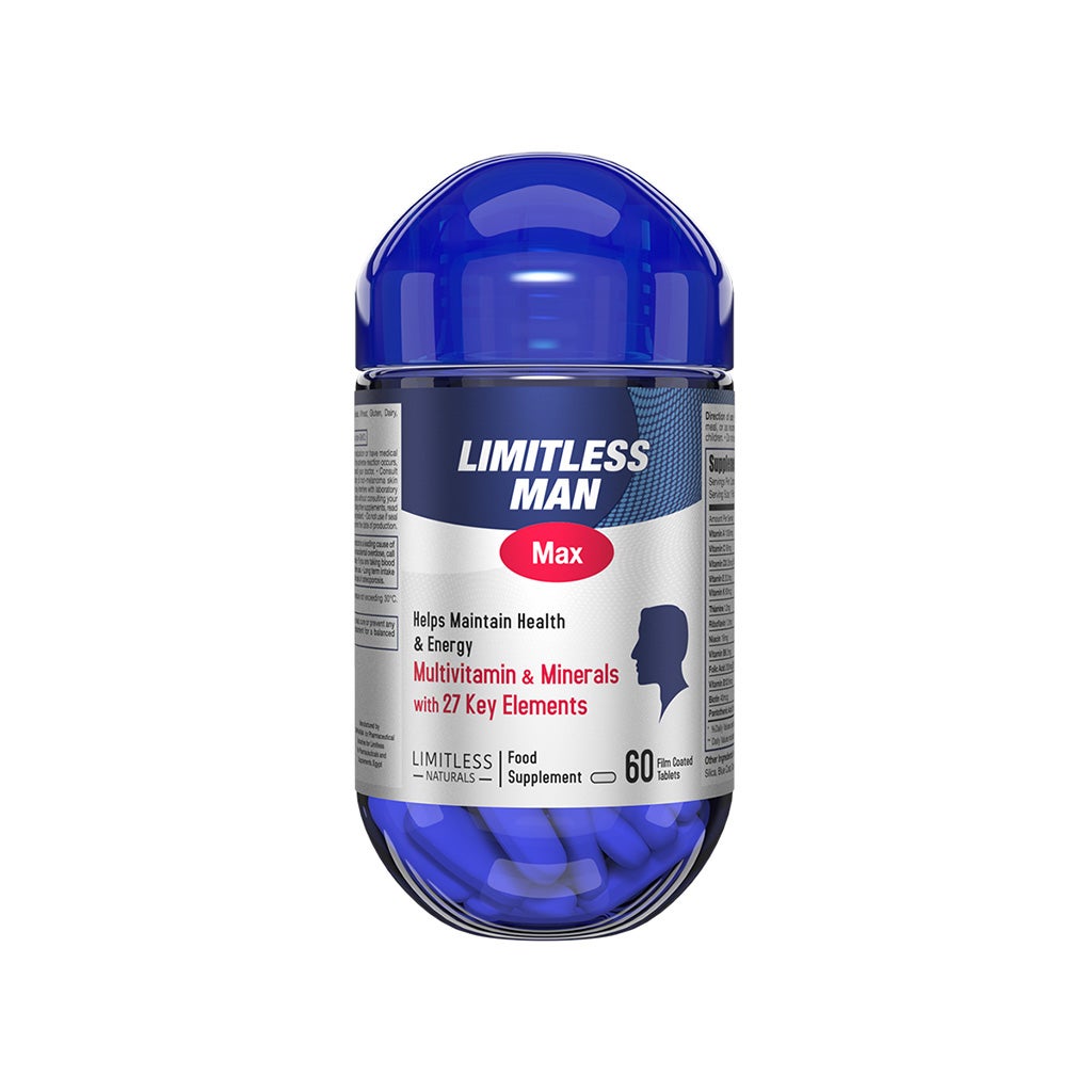 Eva Pharma Limitless Man Max Multivitamin Tablets, Pack of 60's - myAster